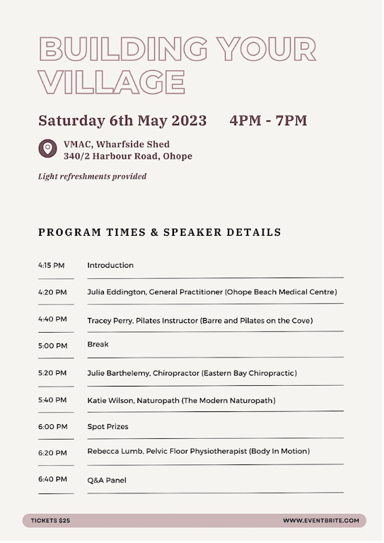 Building Your Village | Whakatāne NZ